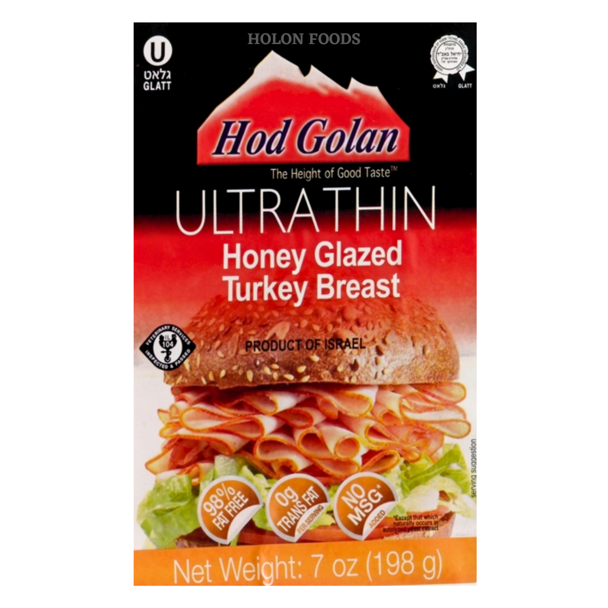 Order Hod Golan Ultra Thin Honey Glazed Turkey Breast 7 oz online | Holon Kosher Foods | Best ...