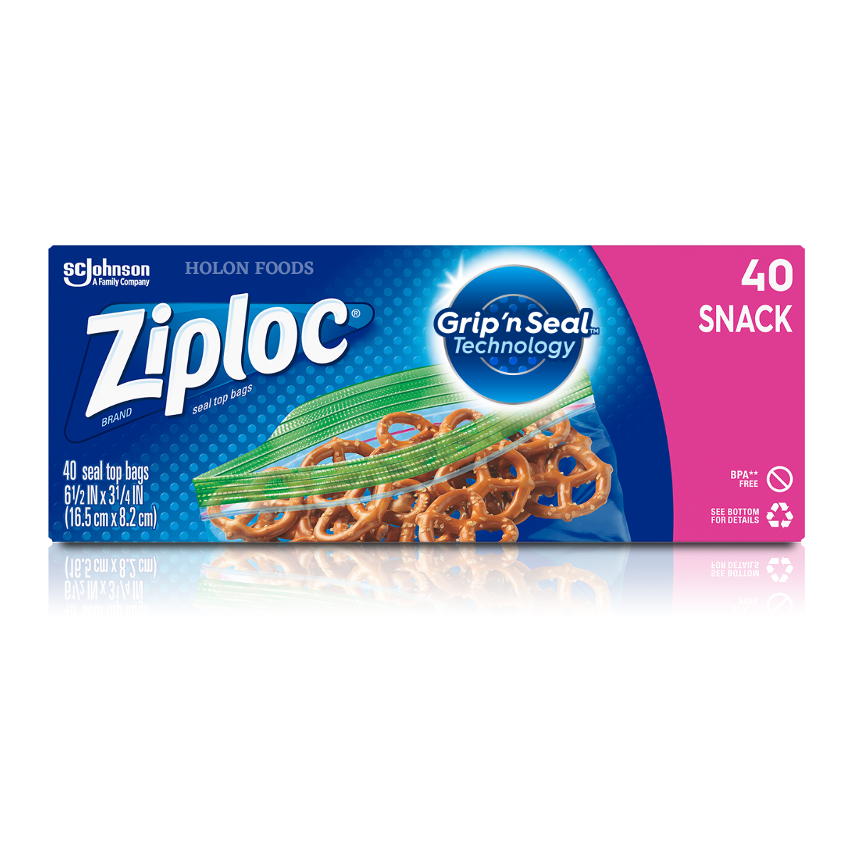 Buy Ziploc Snack Bags 40 ct | Holon Kosher Foods | Imported Israeli Grocery & Snacks