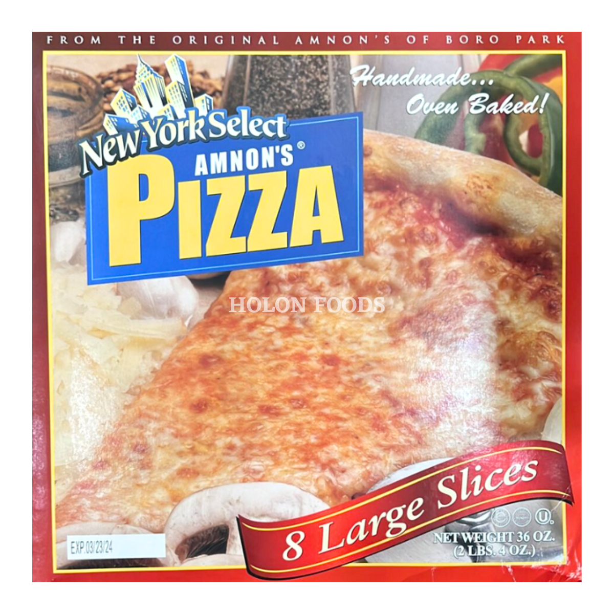 Order Amnon's Pizza 8 Slices 36 oz online | Holon Kosher Foods | Best ...