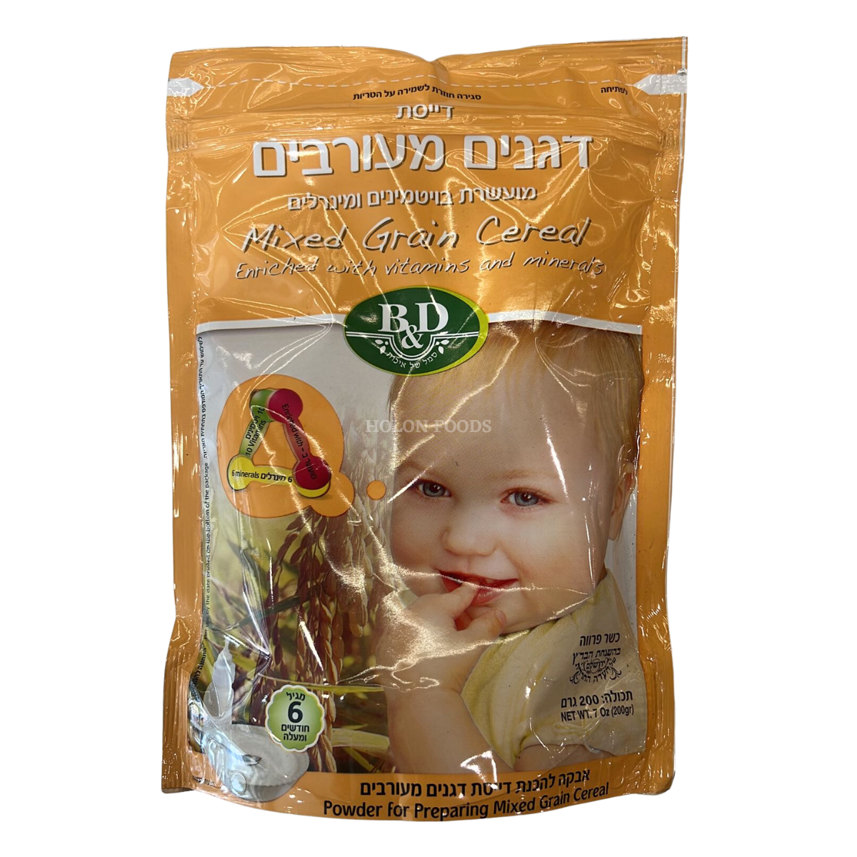 Buy B&D Mixed Grain Cereal 7 oz | Holon Kosher Foods | Imported Israeli ...