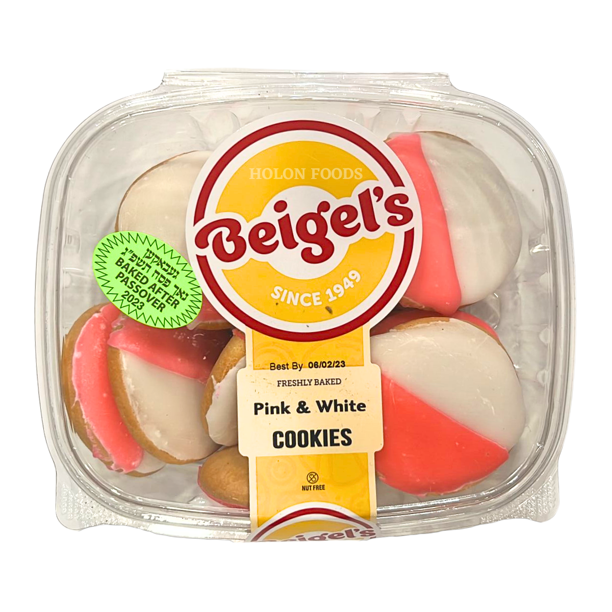 Buy Beigel's Pink & White Cookies 10 ct | Holon Kosher Foods | Imported ...