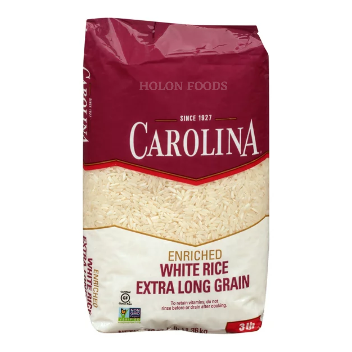 Shop Carolina Enriched Extra Long Grain Rice 3 lbs | Holon Kosher Foods ...