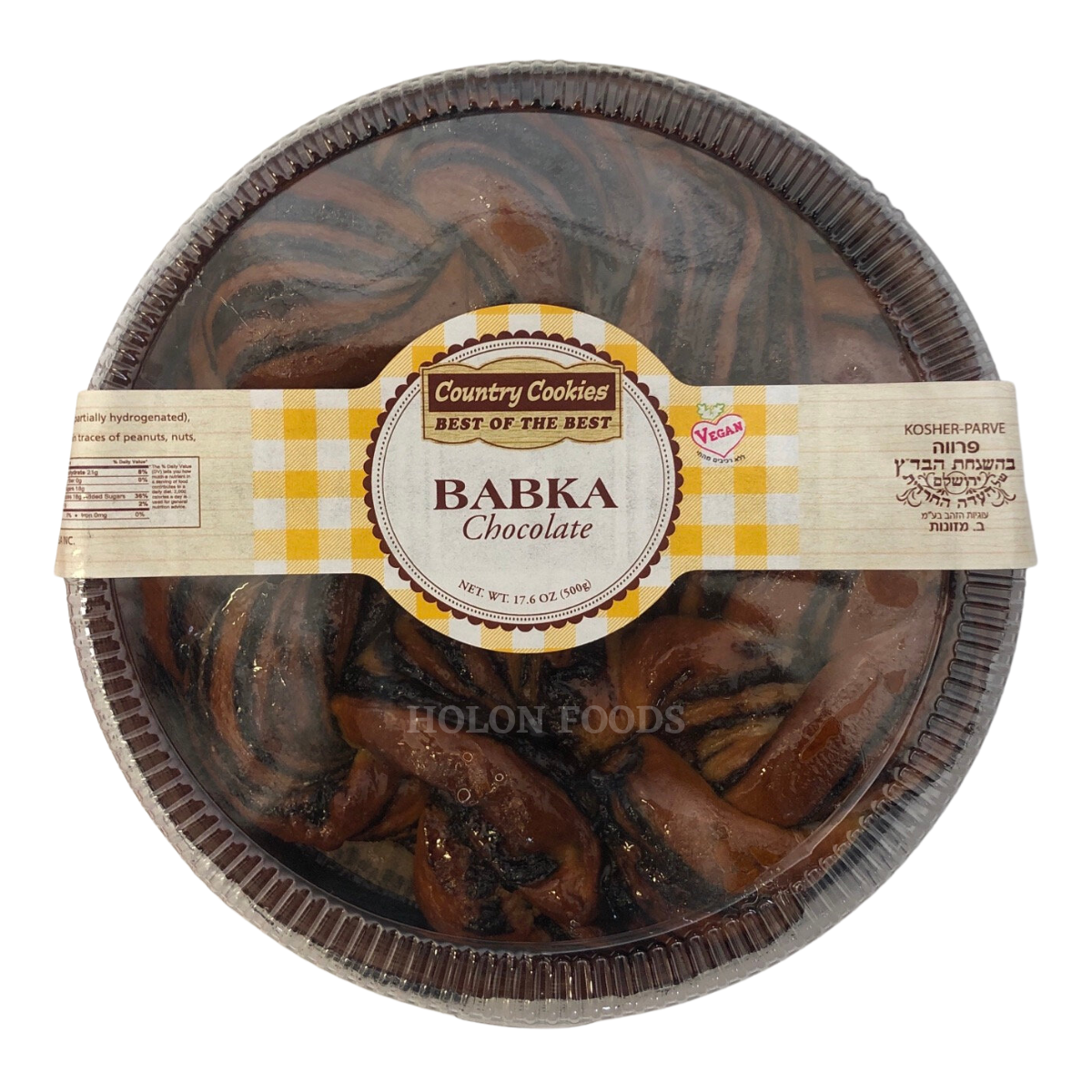 Order Country Cookies Babka Chocolate 17.6 oz online | Holon Kosher ...