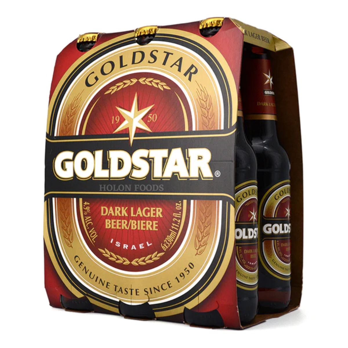 Shop Goldstar Dark Lager Beer 6 ct | Holon Kosher Foods | Online Kosher ...