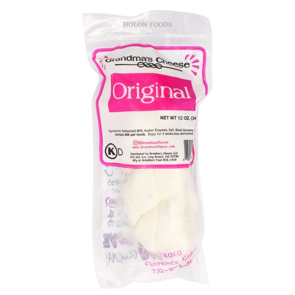 Buy Grandma's String Cheese Original 12 oz | Holon Kosher Foods ...