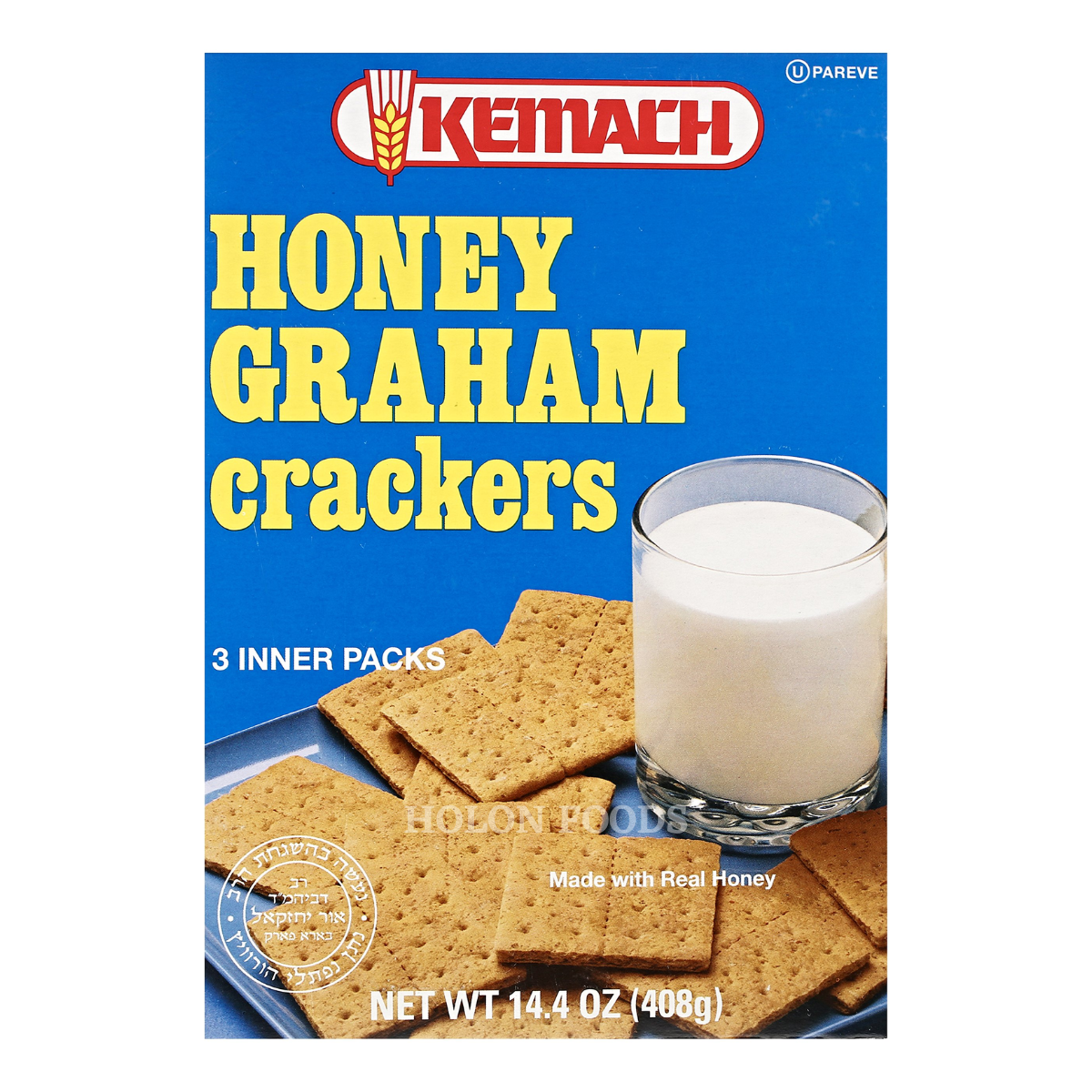 Buy Kemach Honey Graham Crackers 14.4 oz | Holon Kosher Foods ...