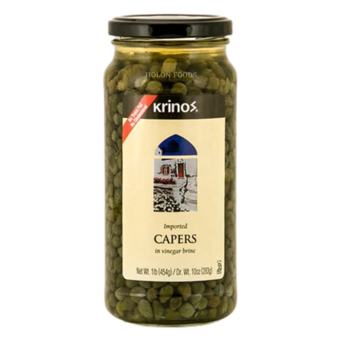 Shop Krinos Capers 16 oz | Holon Kosher Foods | Online Kosher Grocery ...