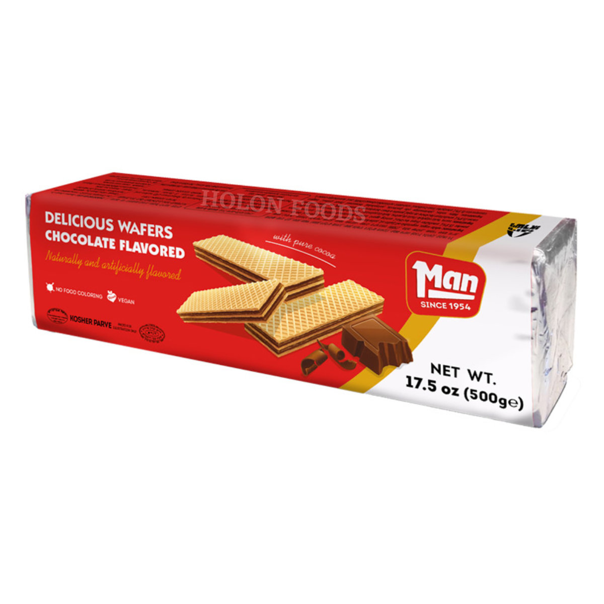 Order Man Chocolate Flavored Wafer 17.5 oz online | Holon Kosher Foods ...