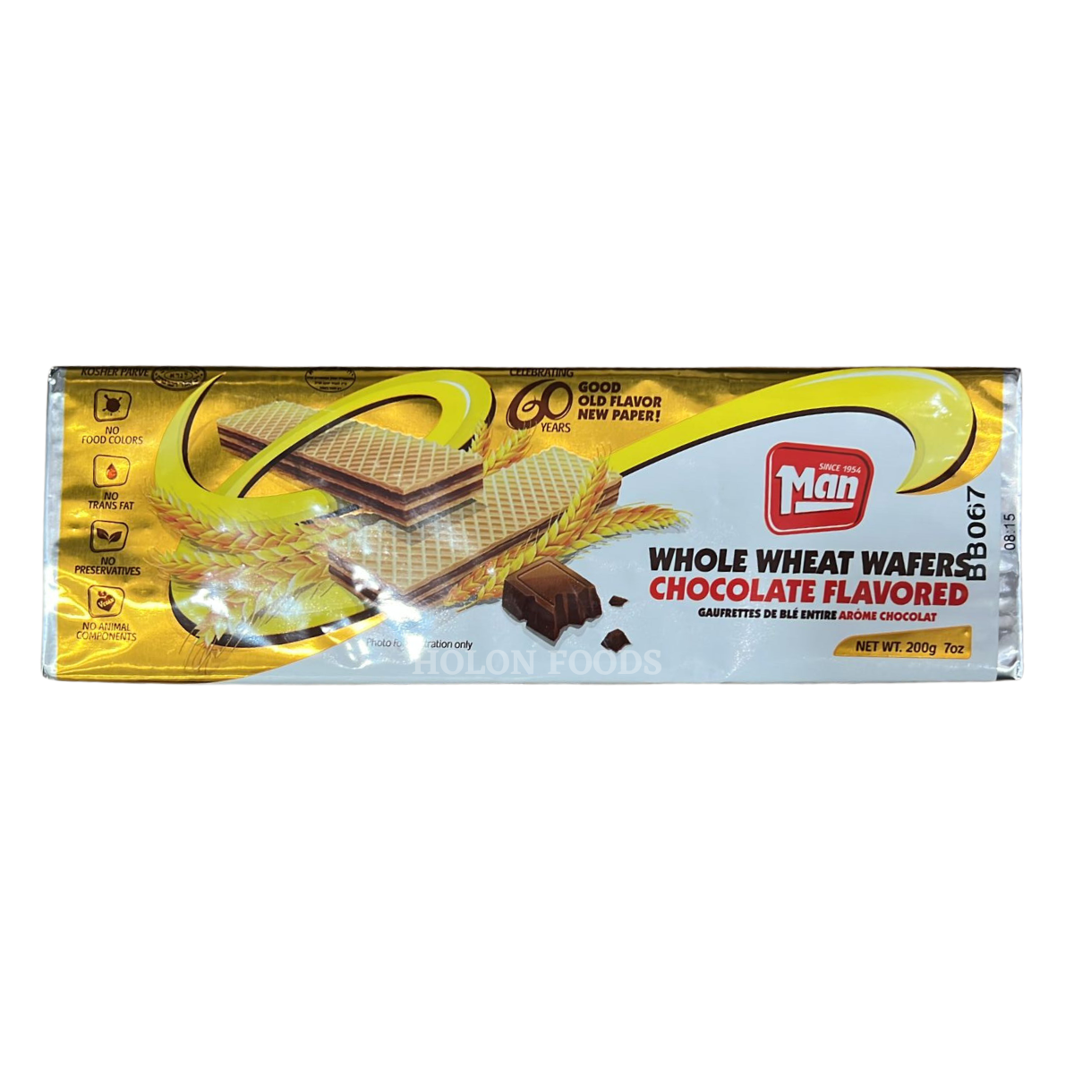 Buy Man Whole Wheat Wafers 7 oz | Holon Kosher Foods | Kosher for ...