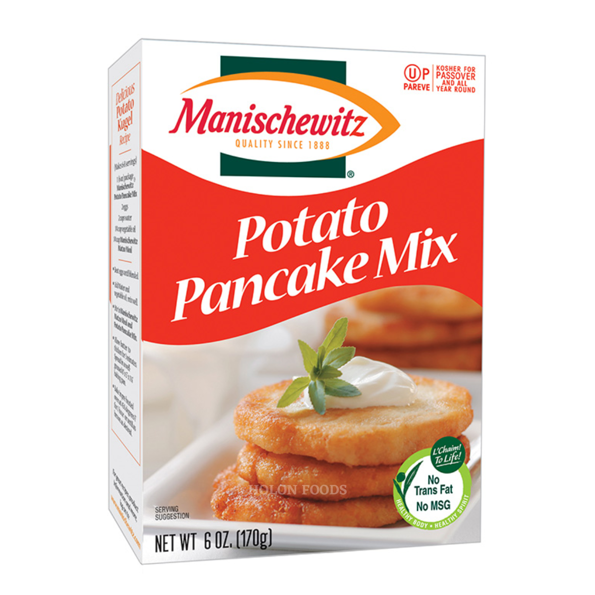 Buy Manischewitz Potato Pancake Mix 6 oz | Holon Kosher Foods | Israeli ...