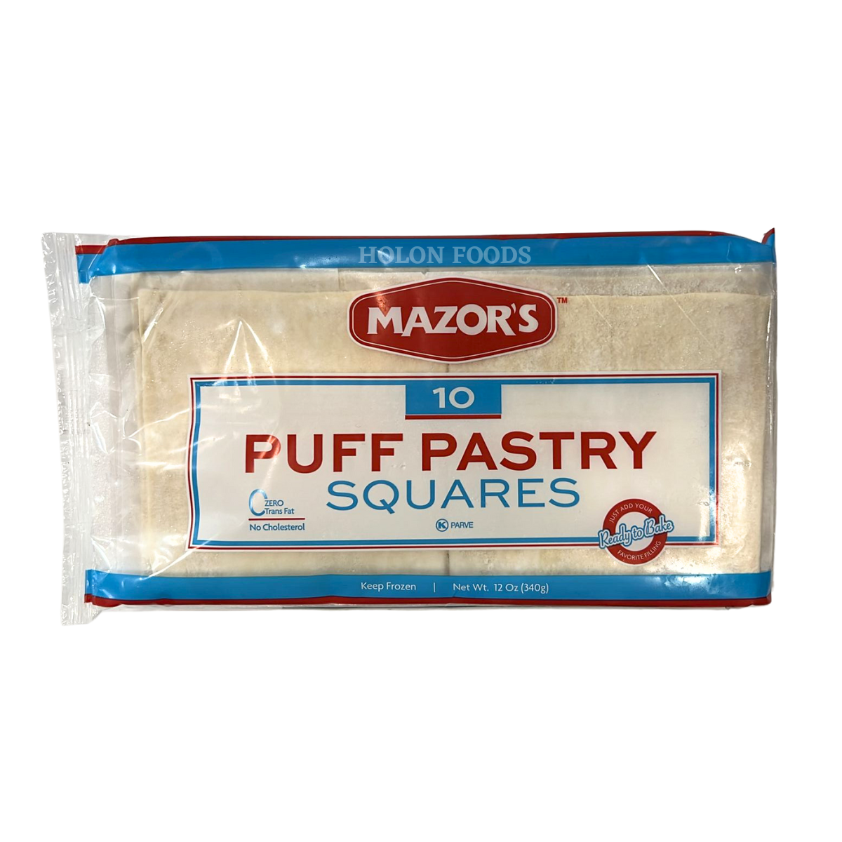 Shop Mazor's 10 Puff Pastry Squares 12 oz | Holon Kosher Foods | Online ...