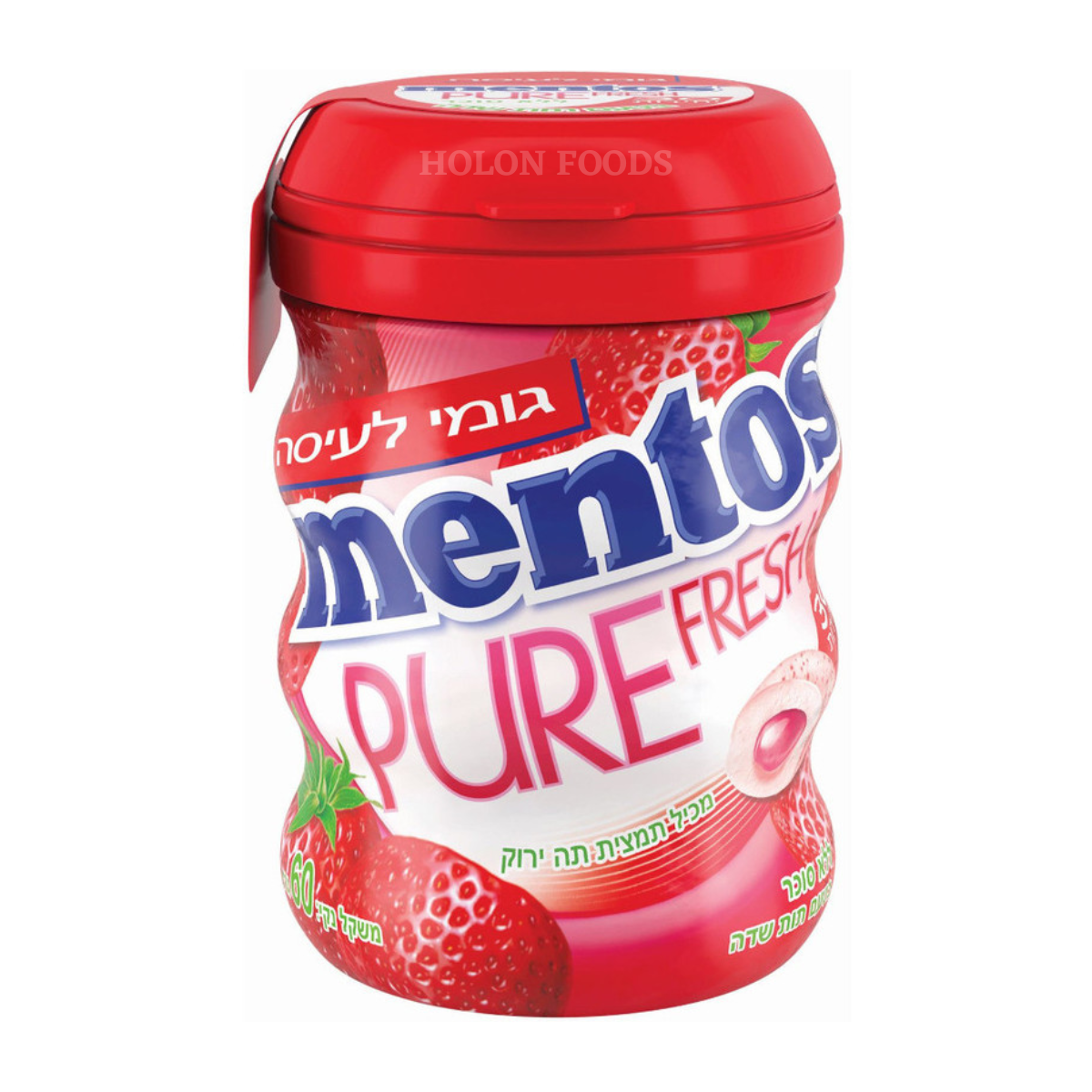 Buy Mentos Gum Pure Fresh Strawberry 60 g | Holon Kosher Foods ...