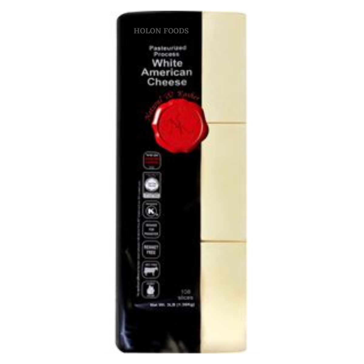 Buy Natural & Kosher White American Cheese 108 Slices | Holon Kosher ...