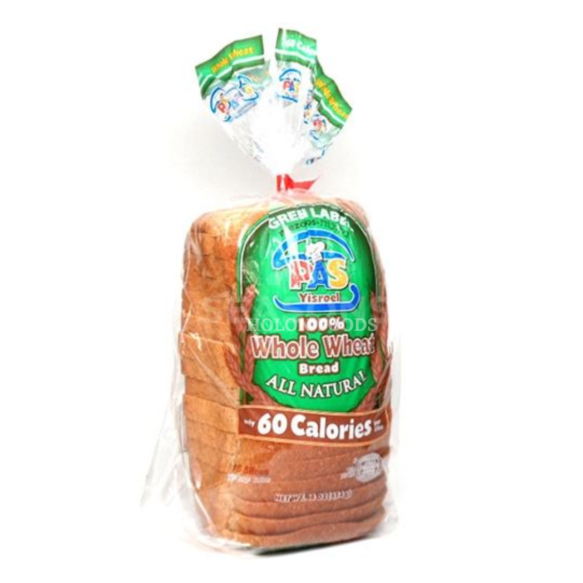 Shop Pas Yisroel Mezonot Whole Wheat Sliced Bread 16 oz | Holon Kosher ...