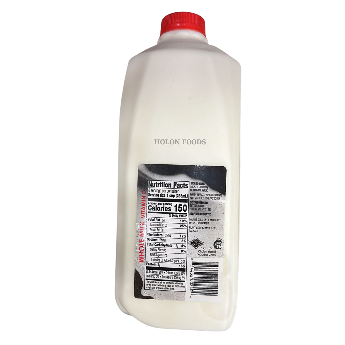 Order Smart Milk Whole Milk 1.89 L online | Holon Kosher Foods | Best ...