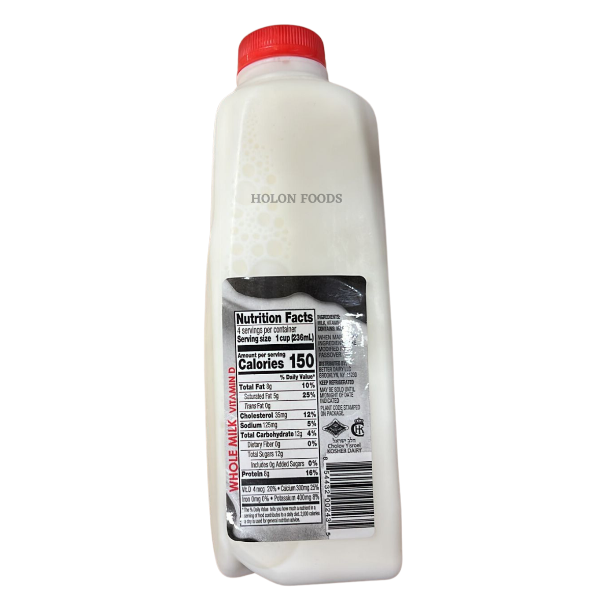 Shop Smart Milk Whole Milk 946 mL | Holon Kosher Foods | Online Kosher ...