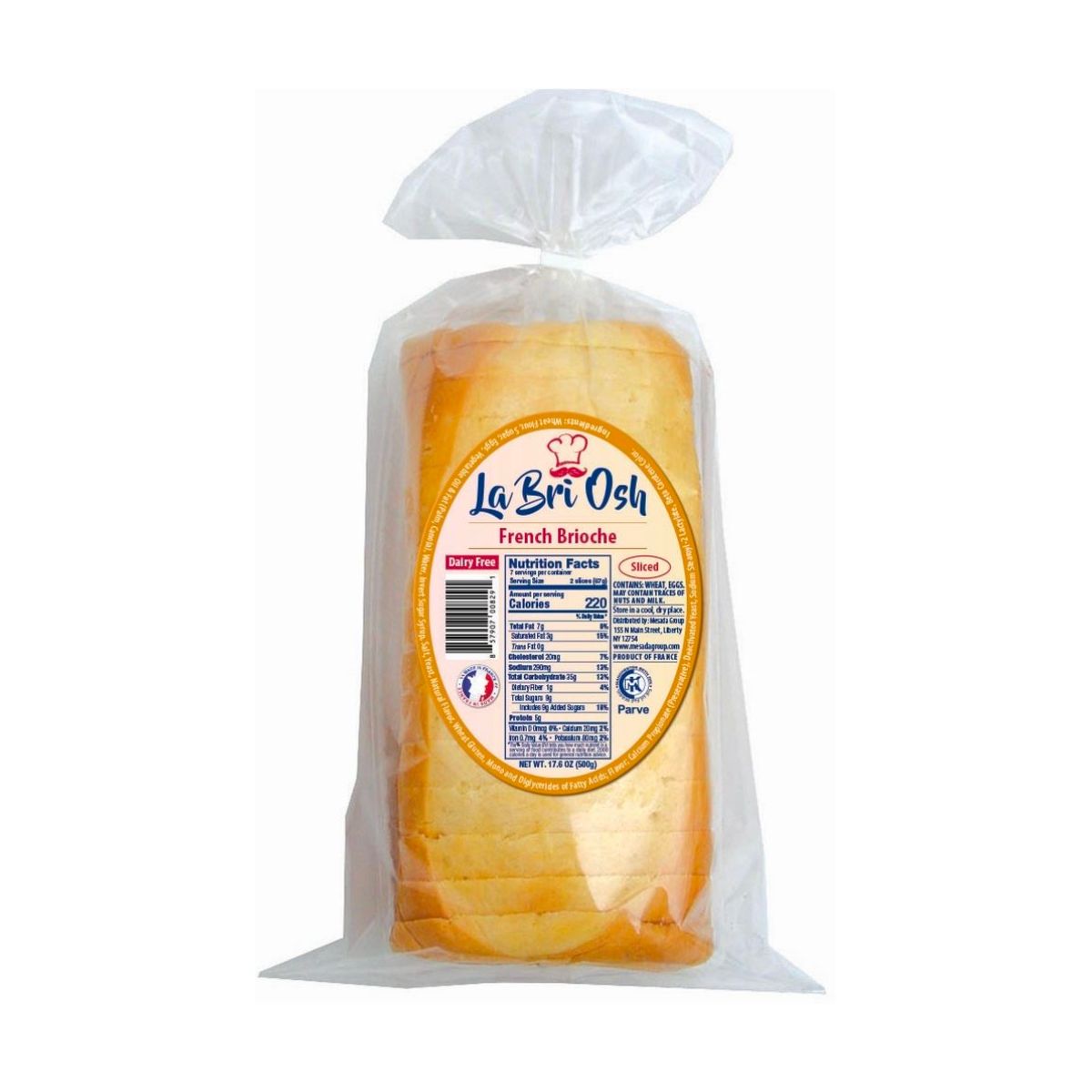 Order La Bri Osh French Brioche Sliced Bread 17.6 oz online | Holon ...