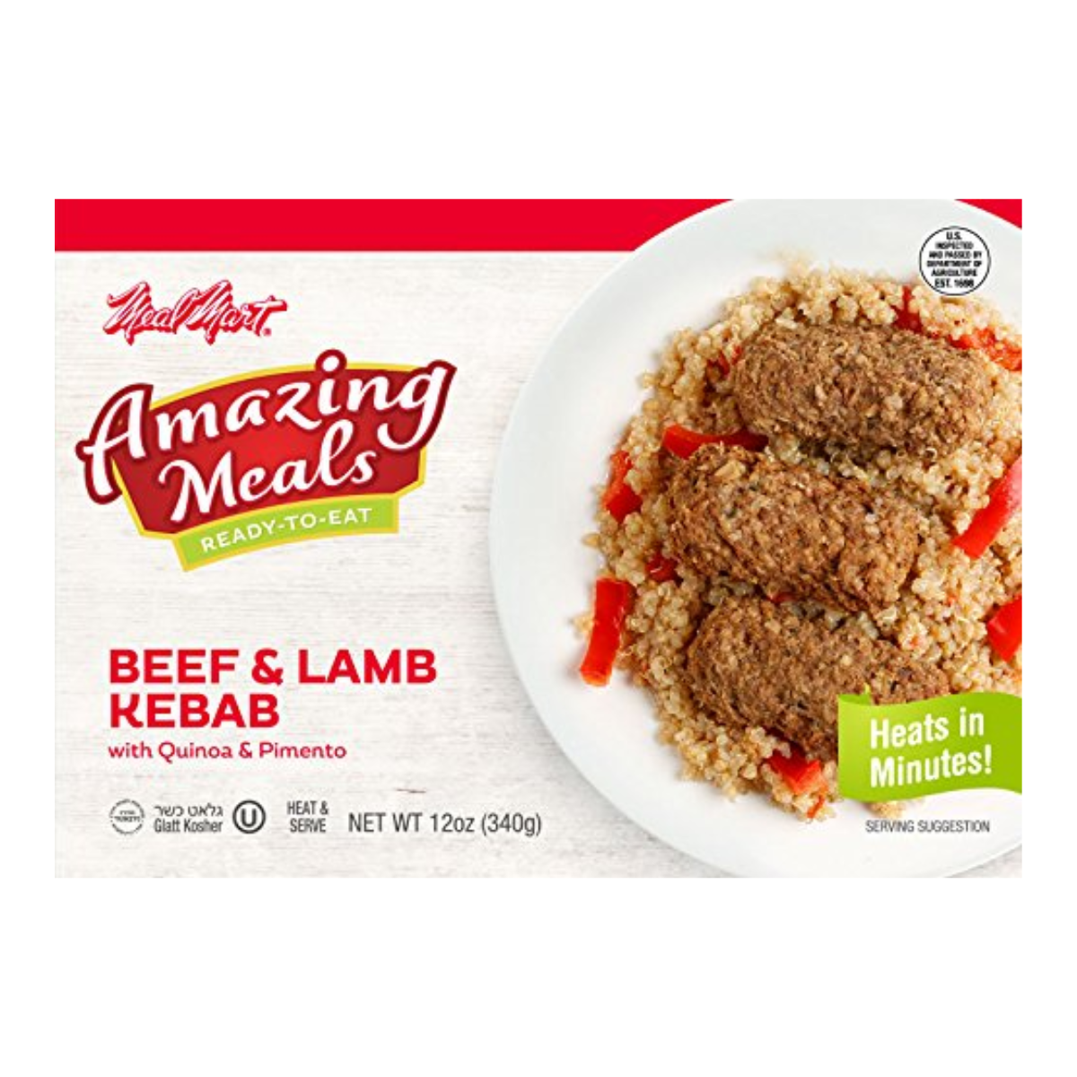 Buy Meal Mart Beef and Lamb Kebab 12 oz | Holon Kosher Foods | Imported ...
