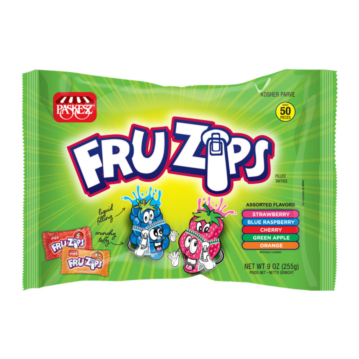 Buy Paskesz Fruzips Candy 9 oz | Holon Kosher Foods | Imported Israeli ...