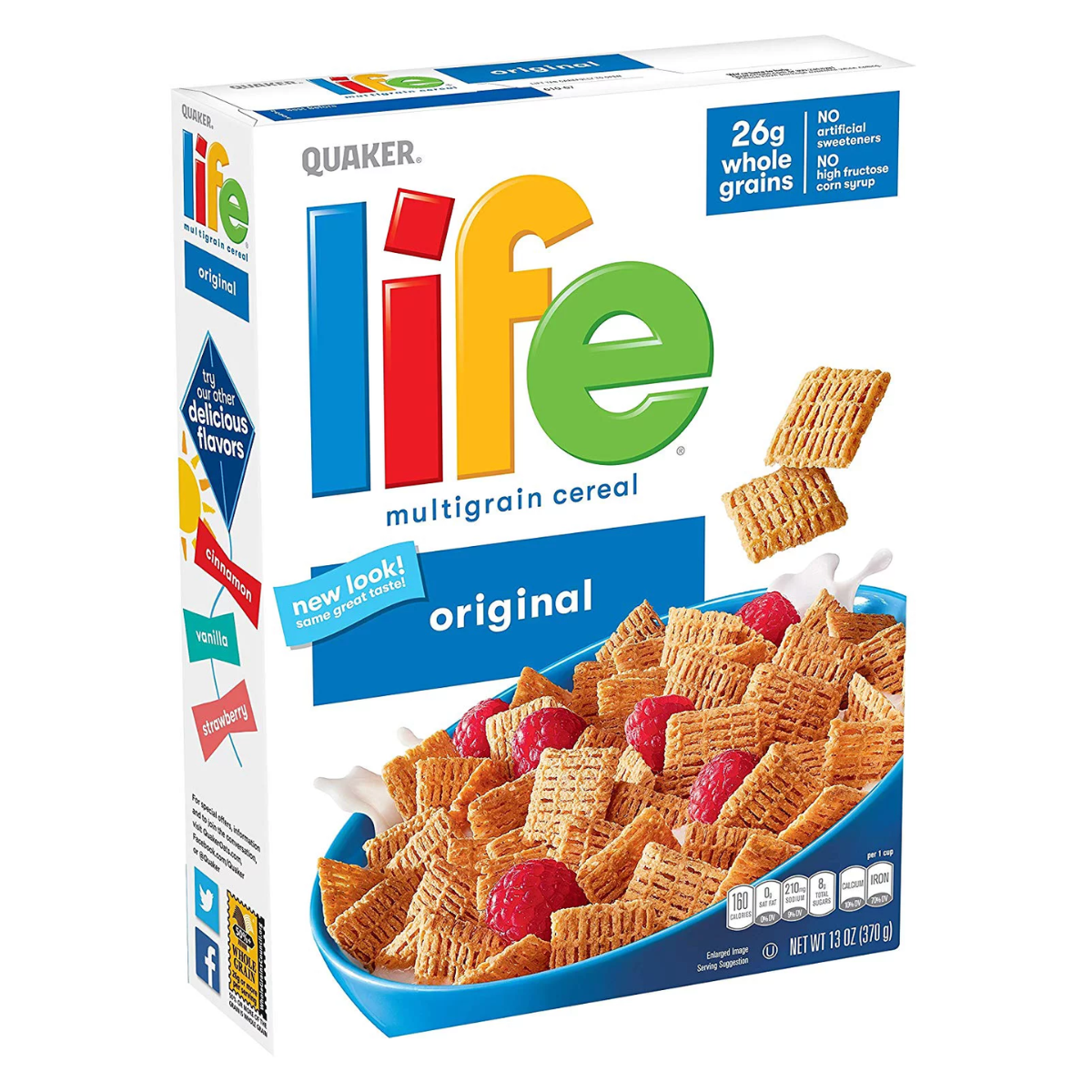 Shop Quaker Life Original Breakfast Cereal 13 oz | Holon Kosher Foods ...