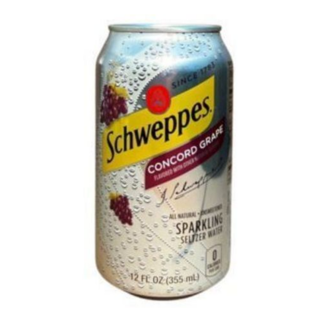 Shop Schweppes Concord Grape Sparkling Seltzer Water 12 oz | Holon ...