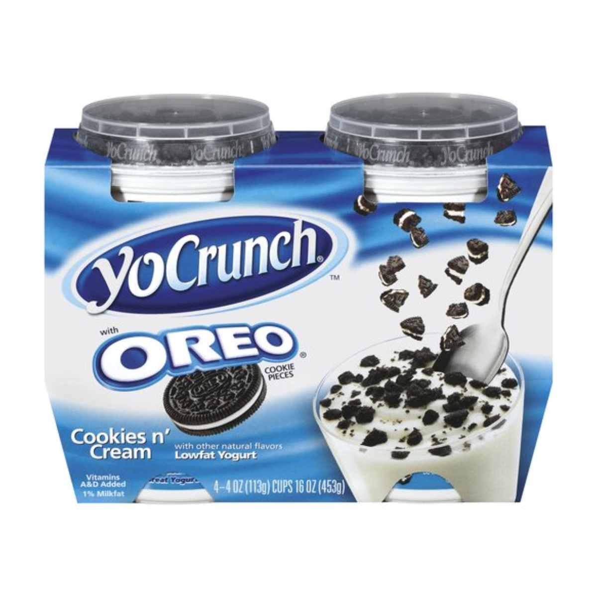 Order Yo Crunch Oreo Cookies and Cream Yogurt 4 ct online | Holon ...